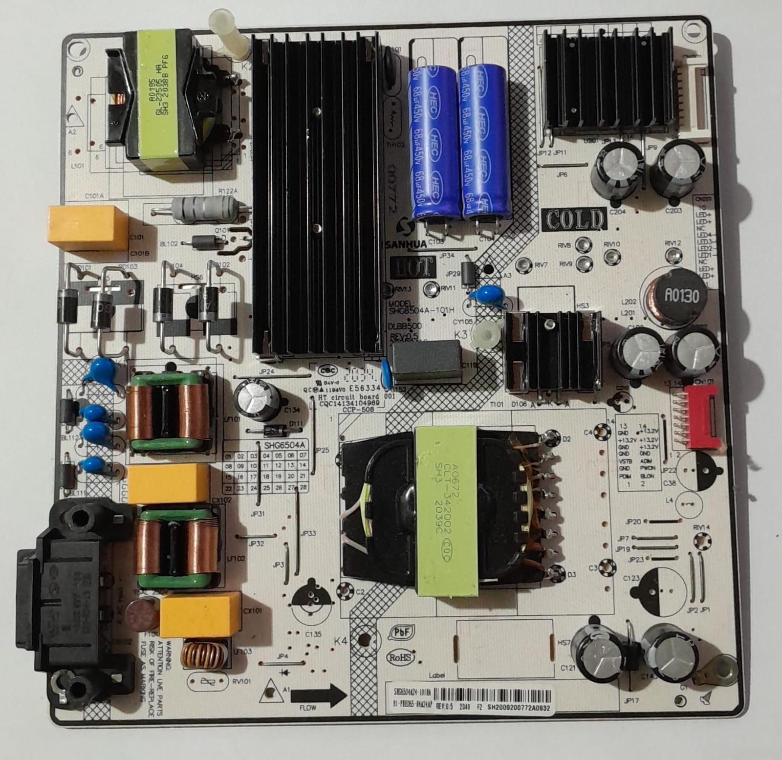 SHG6504A-101H POWER SUPPLY CQC14134104969 - ELECTRONICA BENEDICTO