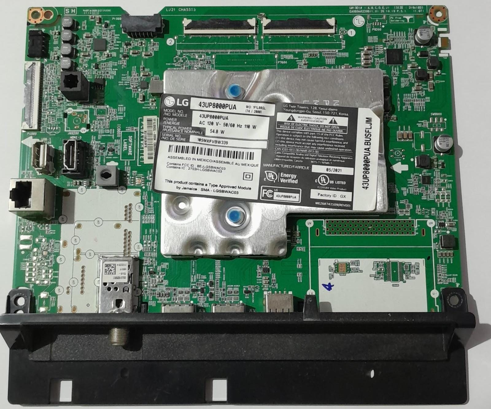 43UP8000PUA LG EAX69462206 ( 1.0 ) MAIN BOARD - ELECTRONICA BENEDICTO